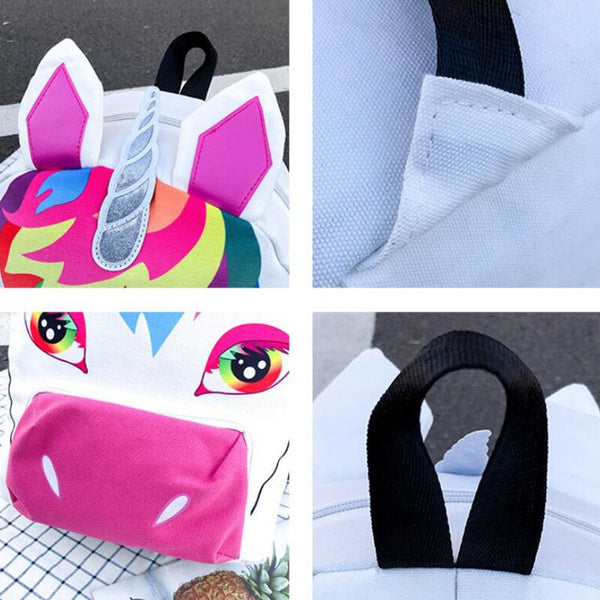 White Rainbow Unicorn Backpack | Kawaii Unicorn Store