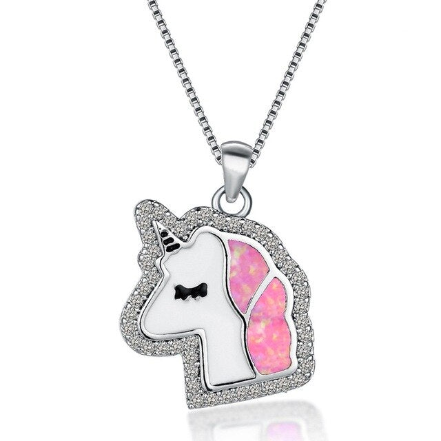 Unicorn Mood Necklace Kawaii Unicorn Store Pink